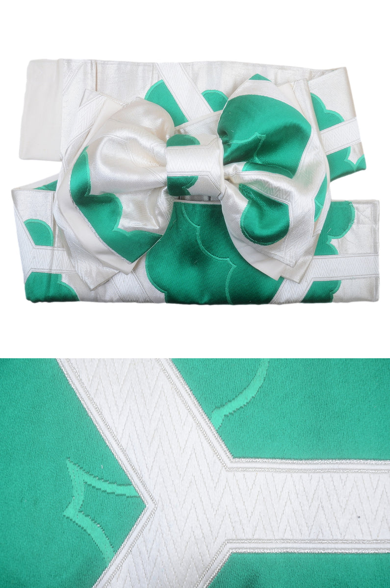 Traditional obi with Pre-tied bow – Kimono yukata market sakura